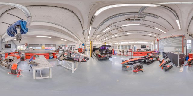 Automotive Workshop | Staffordshire University Virtual Tour